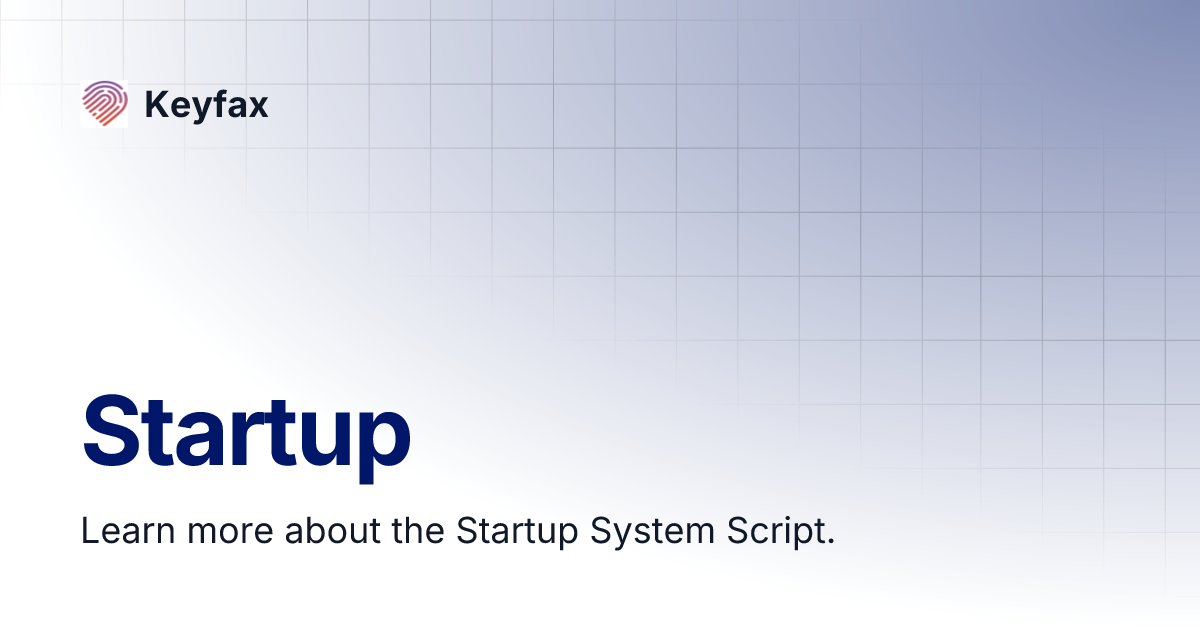 Startup | Keyfax