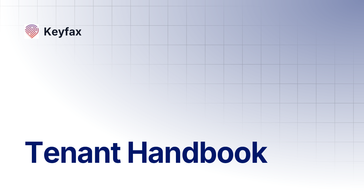 Tenant Handbook | Keyfax