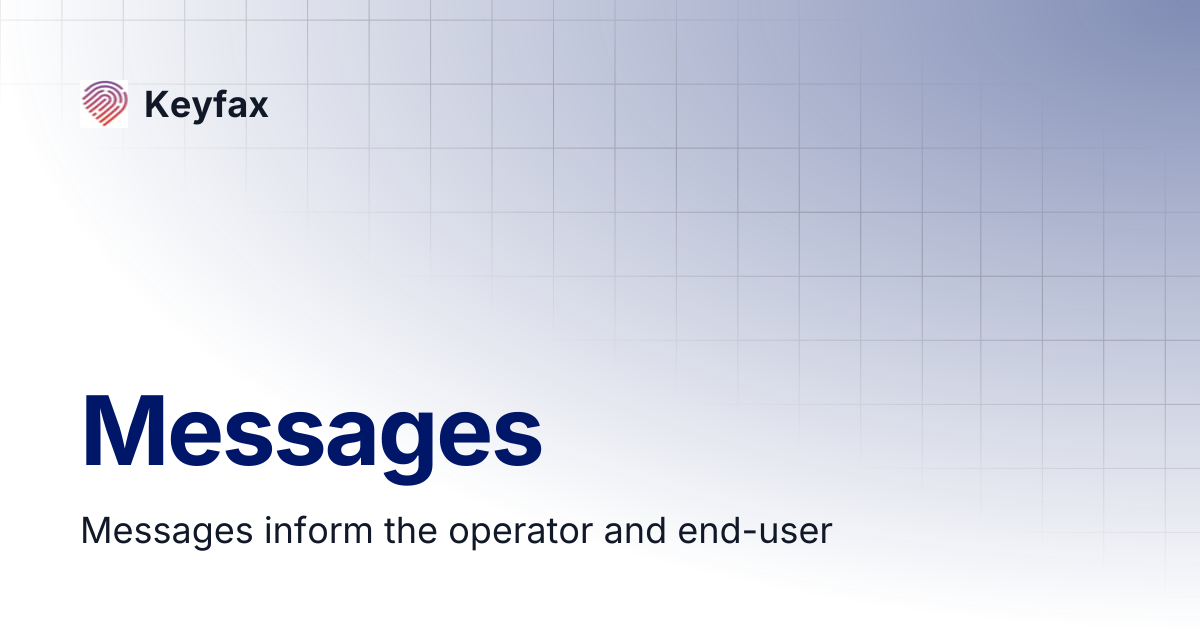 Messages | Keyfax