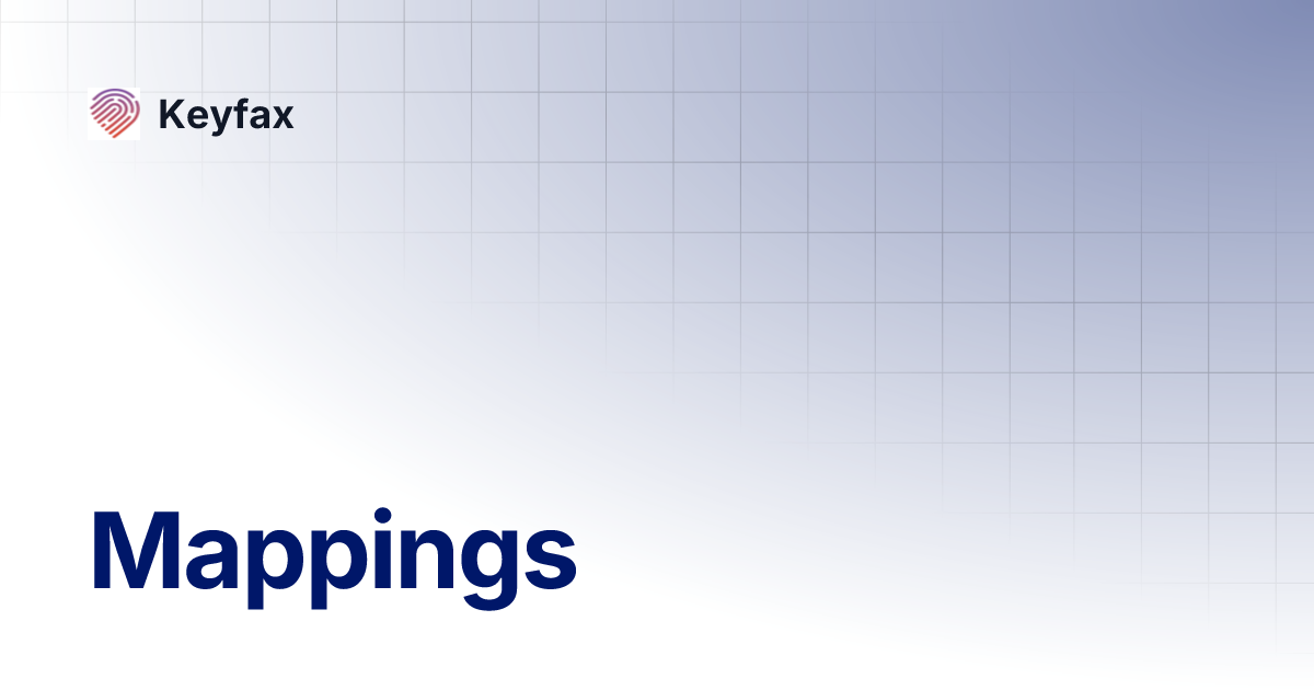 Mappings | Keyfax