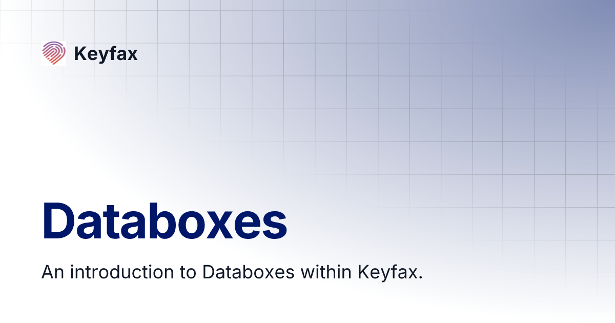 Databoxes | Keyfax