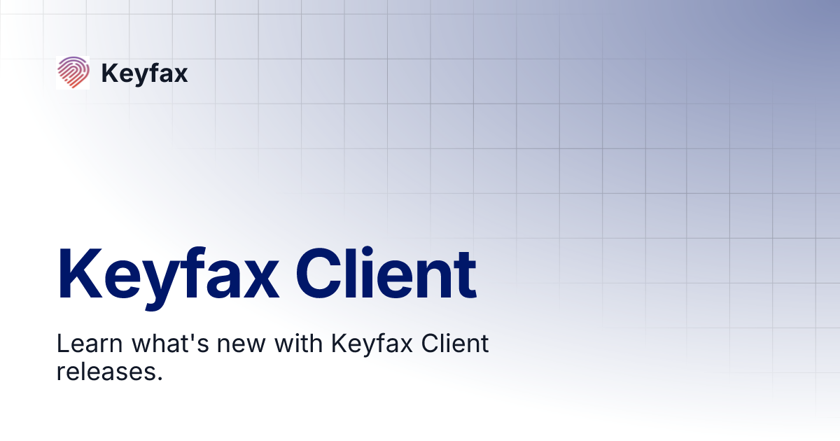 Keyfax Client | Keyfax