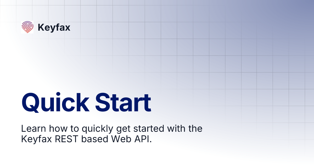 Quick Start | Keyfax