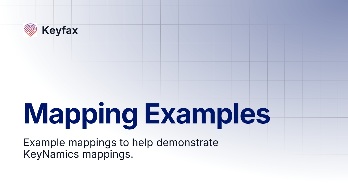 Mapping Examples | Keyfax