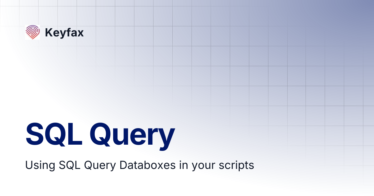 SQL Query | Keyfax